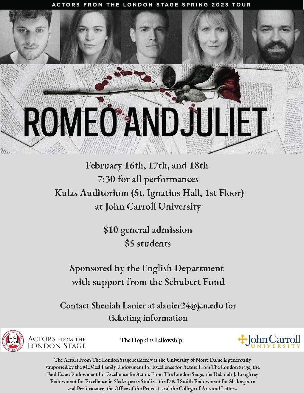 Club of Cleveland: Romeo and Juliet - Georgetown Alumni